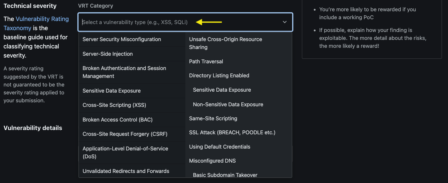 Researcher Submission Templates | @Bugcrowd