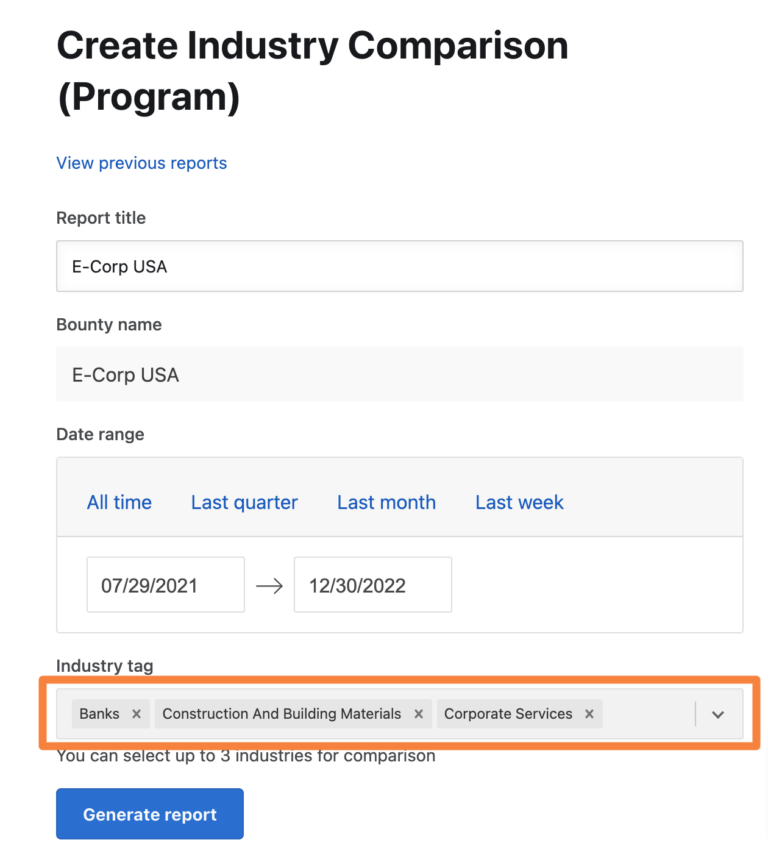 Industry Comparison Bugcrowd Platform Reports: New Enhancements